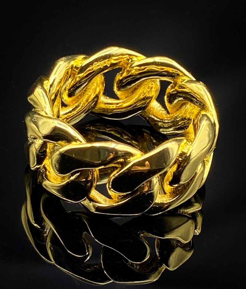 Cuban Gold Ring – Ancient Aura Jewelry