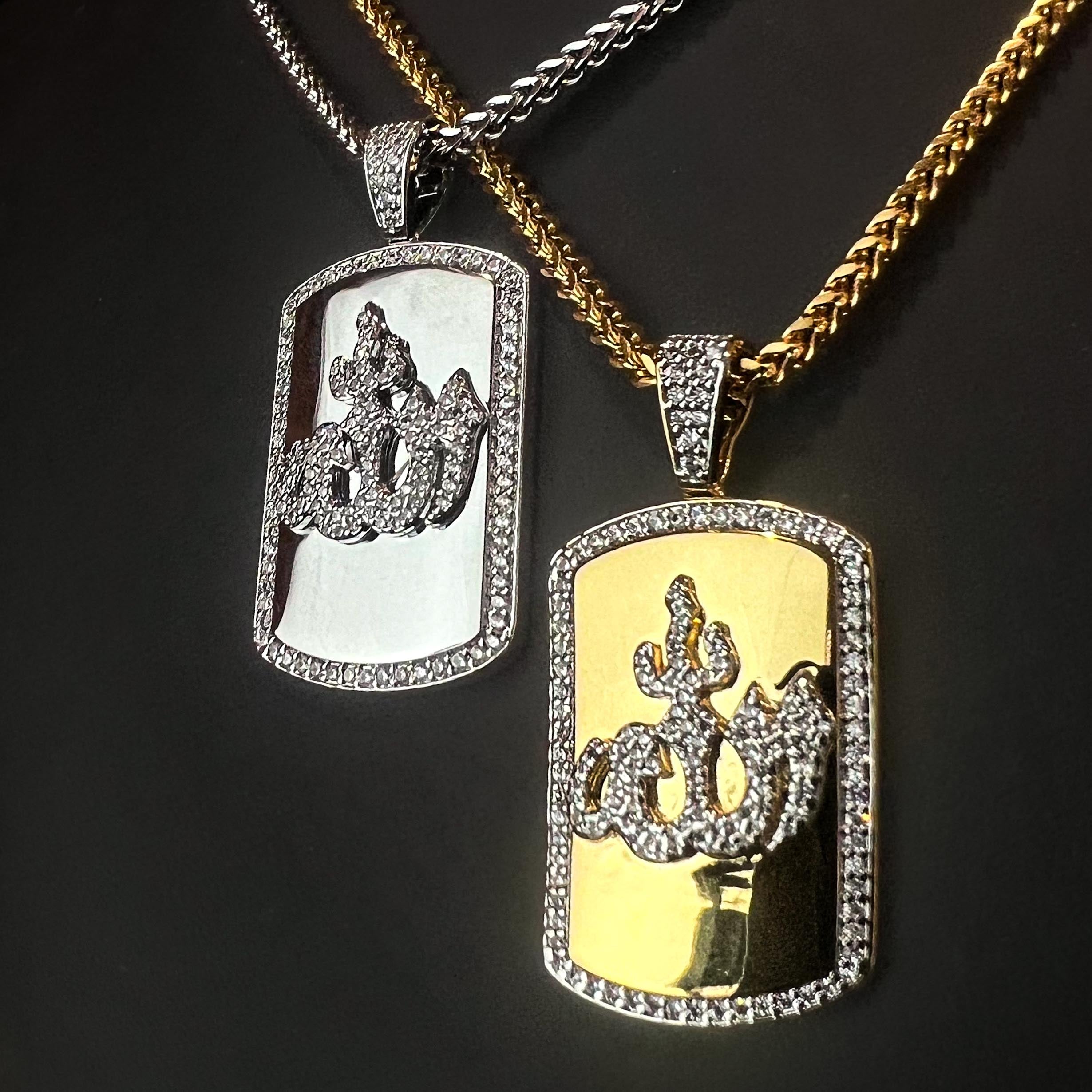 Allah Iced Gold Chain – Ancient Aura Jewelry